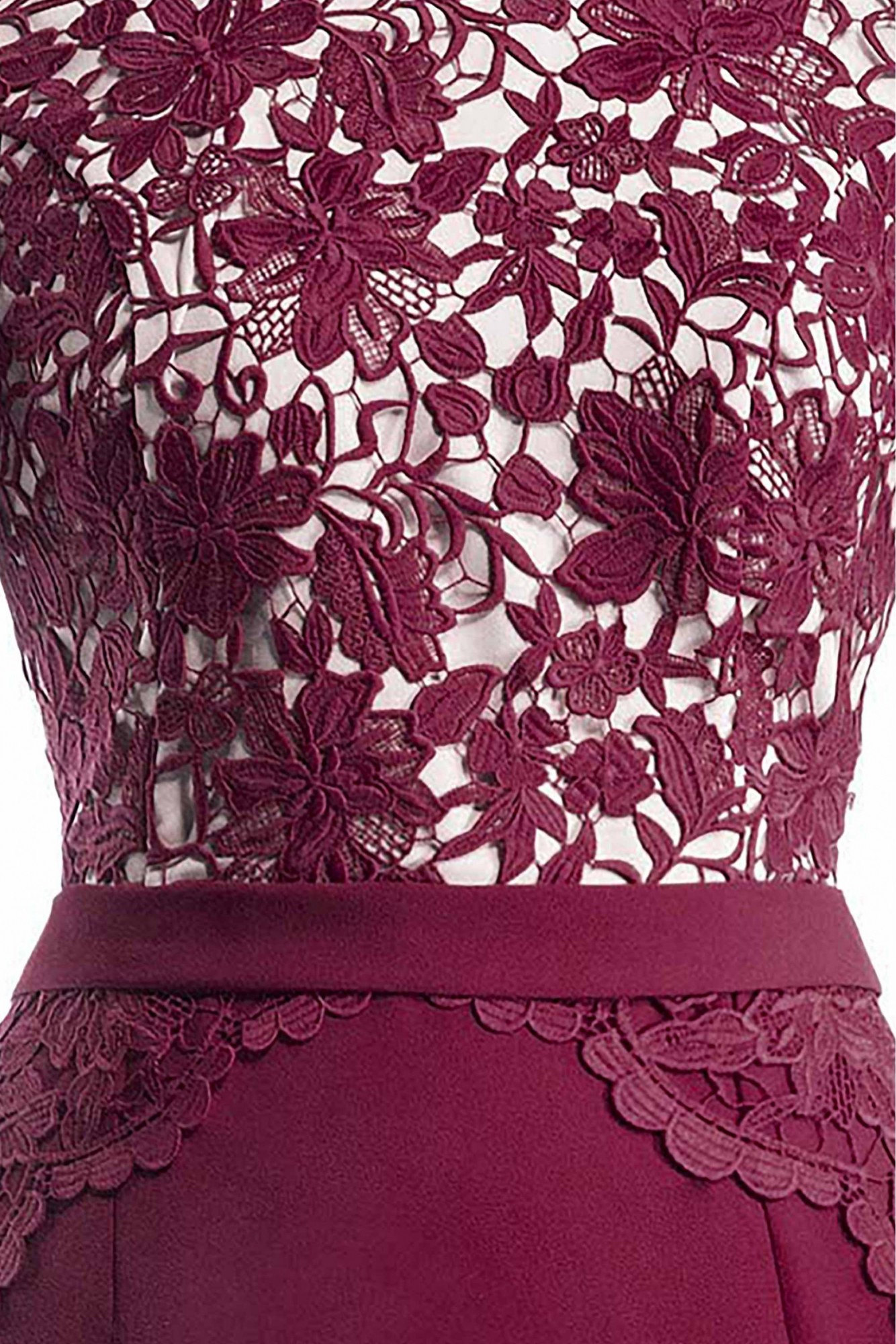 Rochie de gala cu dantela macrame Julia